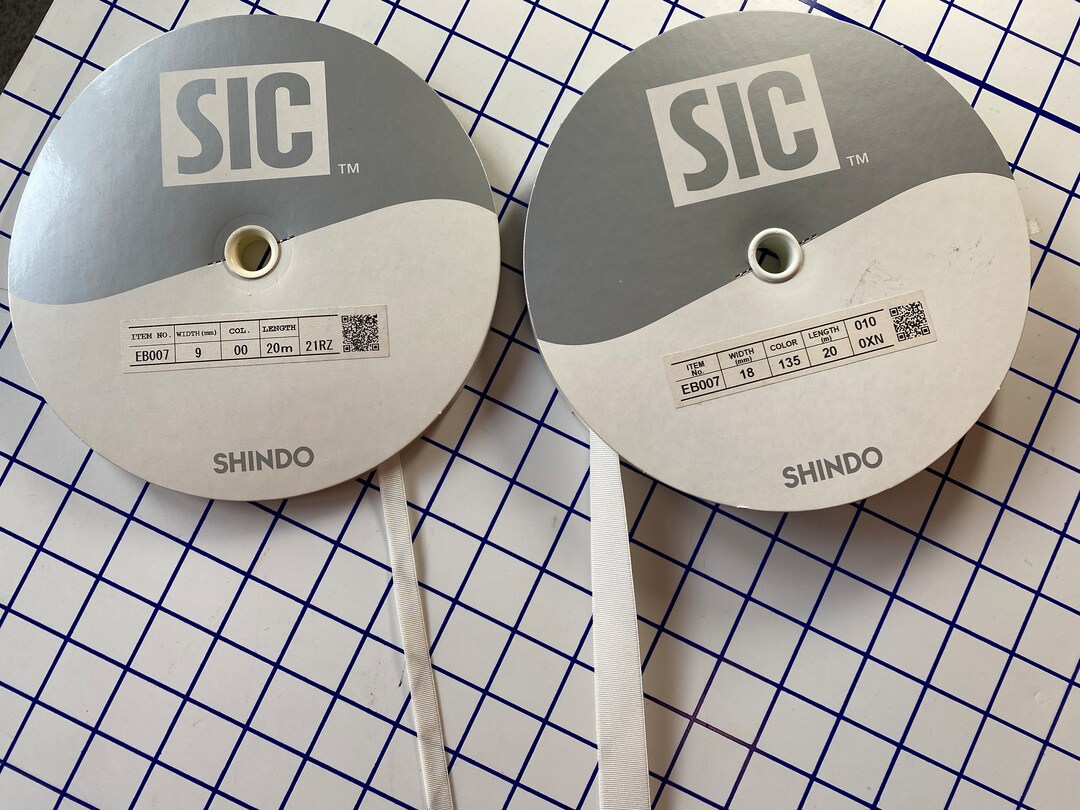 SHINDO Grosgrain Stretch Ribbon in off White, 9mm (3/8"). 18mm (3/4") - Etsy