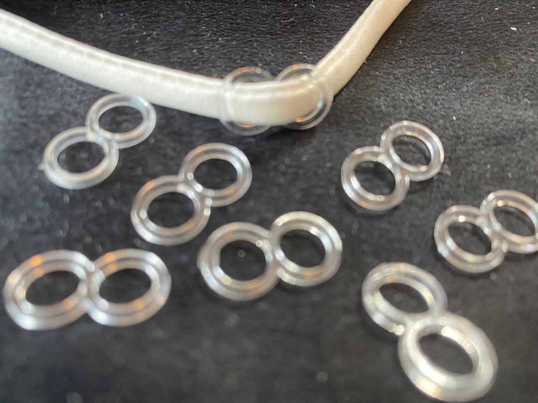 Clear Plastic Double Slides for Adjustable Lingerie Straps 1/8" - Etsy