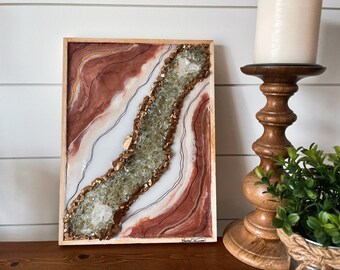 Strawberry Geode - Etsy