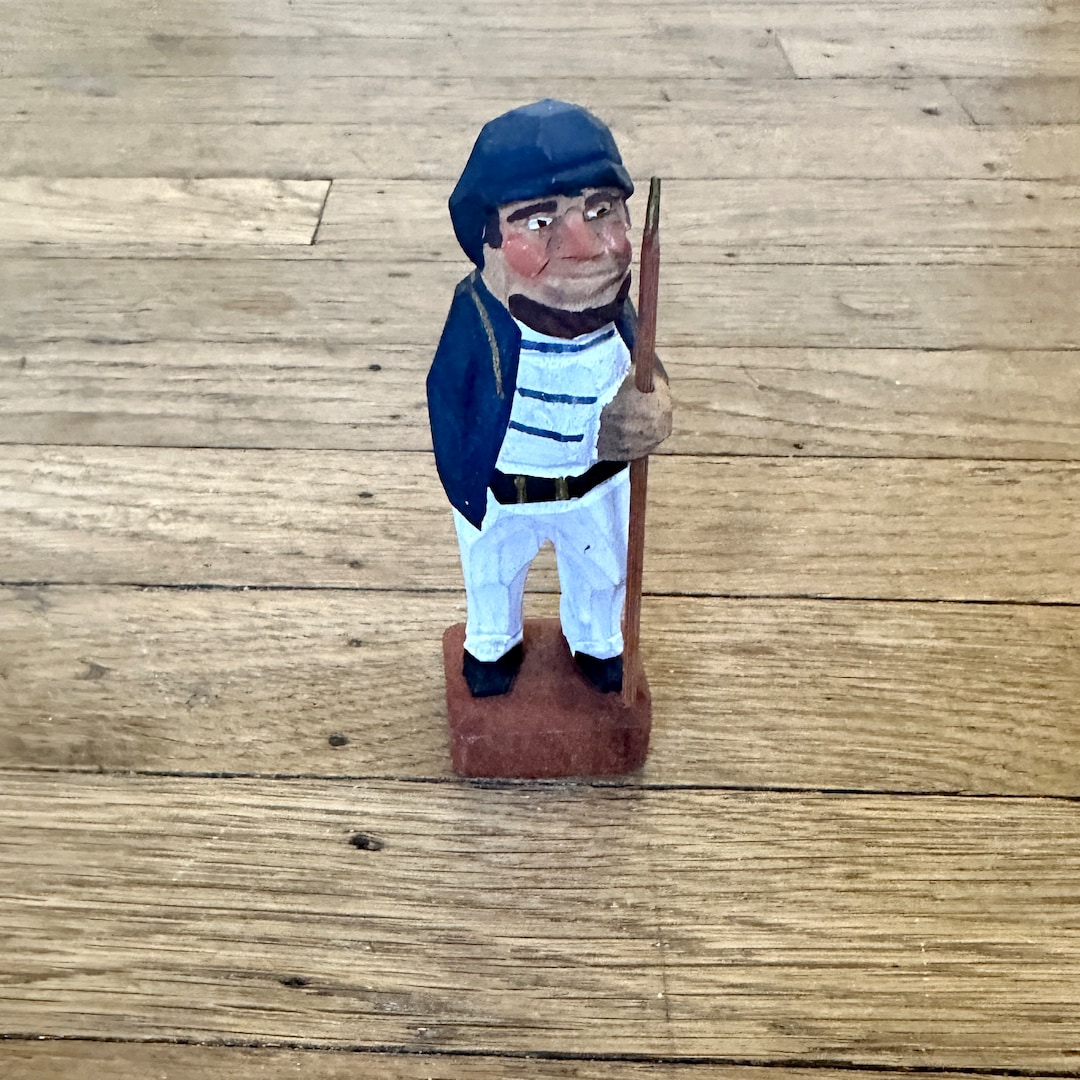 Wood Hand Carved Sailor Fisherman - Etsy