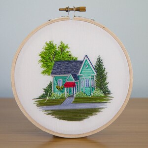 Custom Hand Embroidery of House, Building or Structure Commissioned - Etsy