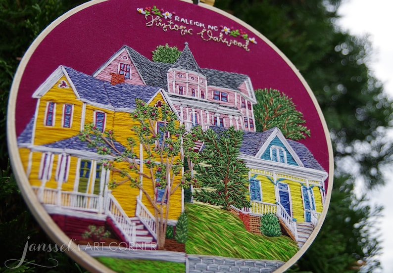 Custom Hand Embroidery of House Building or Structure - Etsy