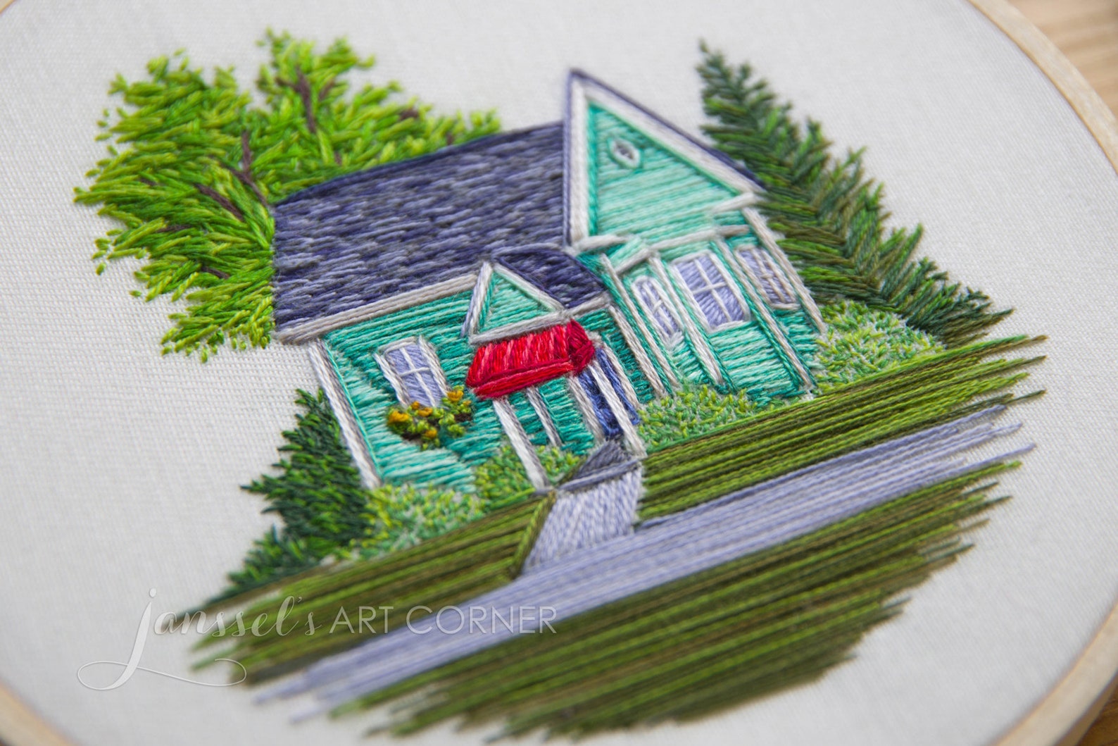 Custom Hand Embroidery of House Building or Structure - Etsy