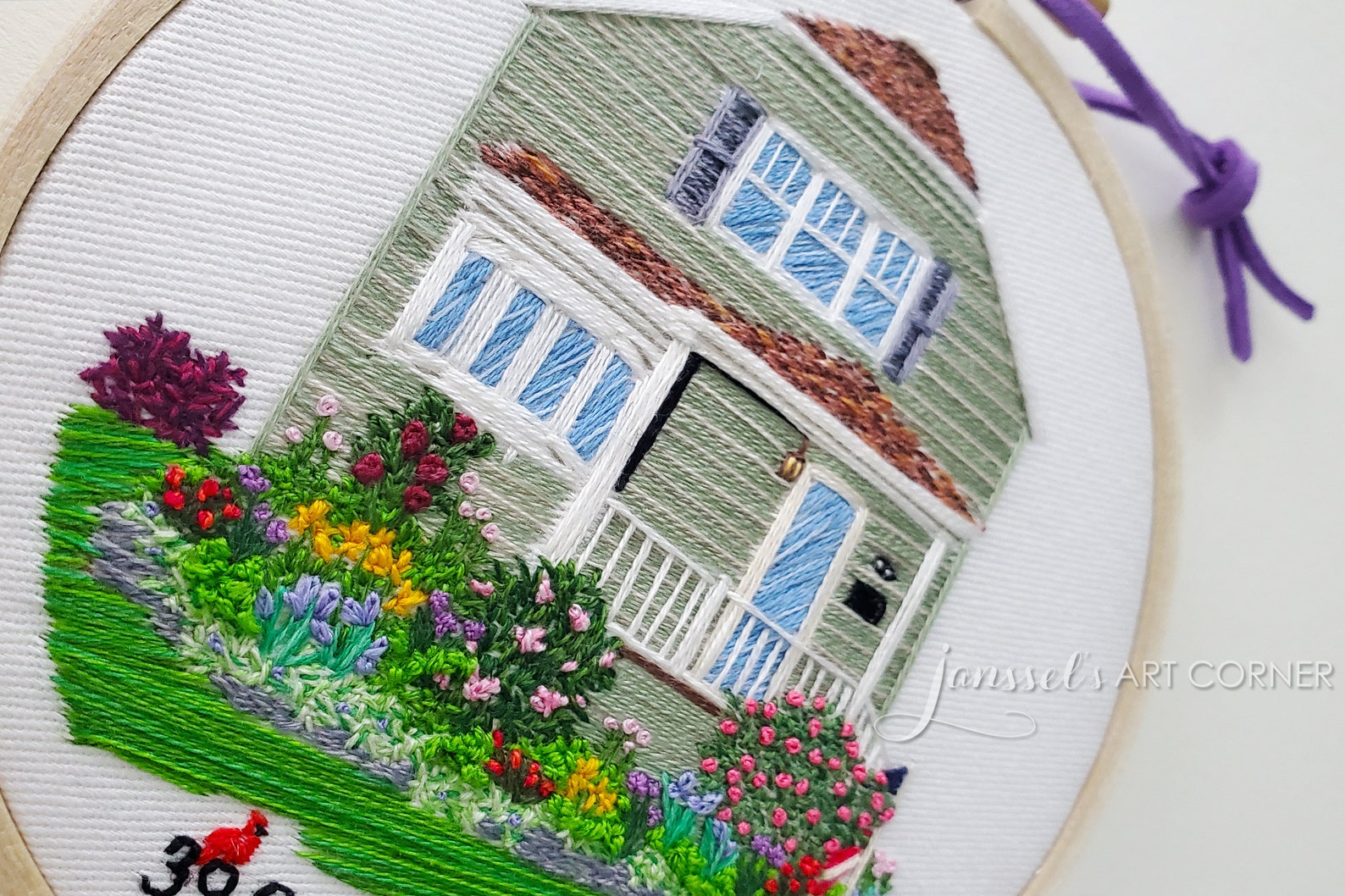 Custom Hand Embroidery of House, Building or Structure Commissioned - Etsy