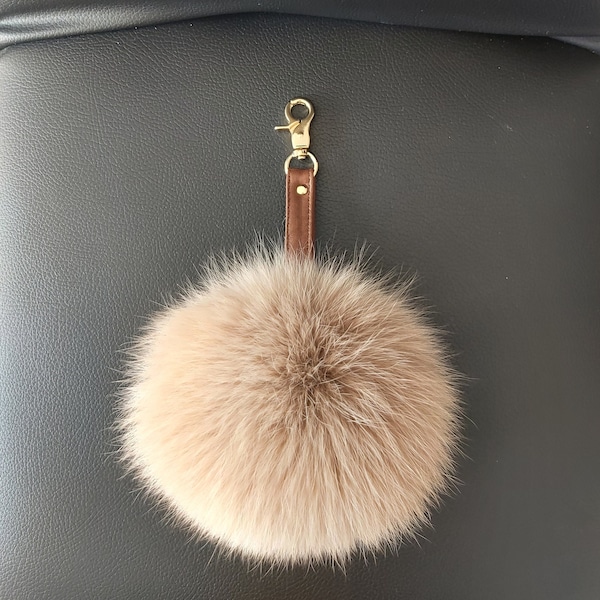 Fur Ball Keychain - Etsy