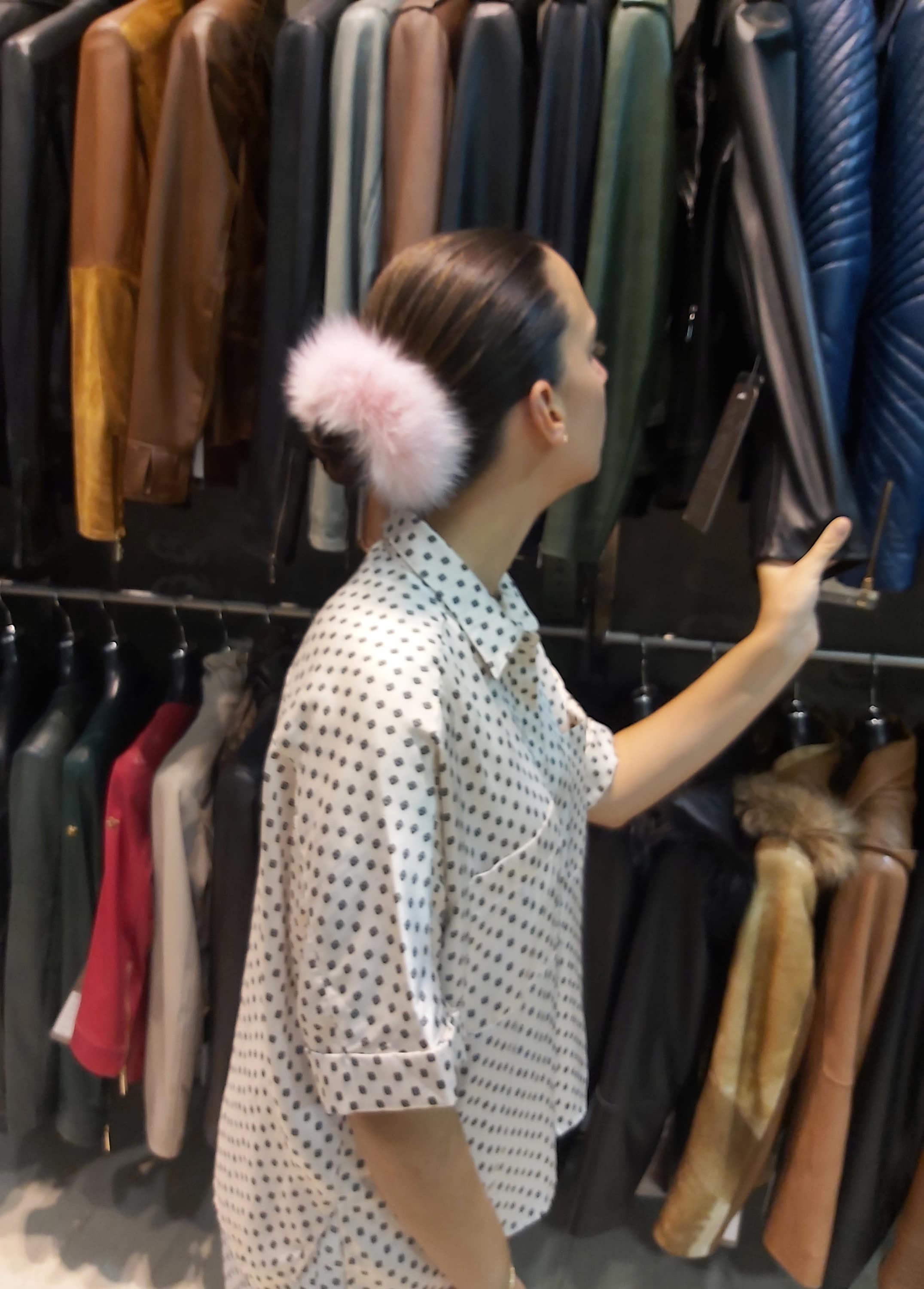 Light PINK FUR Scrunchie Ponytail Holder Fur Wrap Hair Tie - Etsy