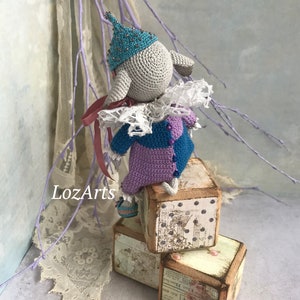 Crochet Dog, Anthropomorphic Figurine in Carnival Costume, 4.7 ...