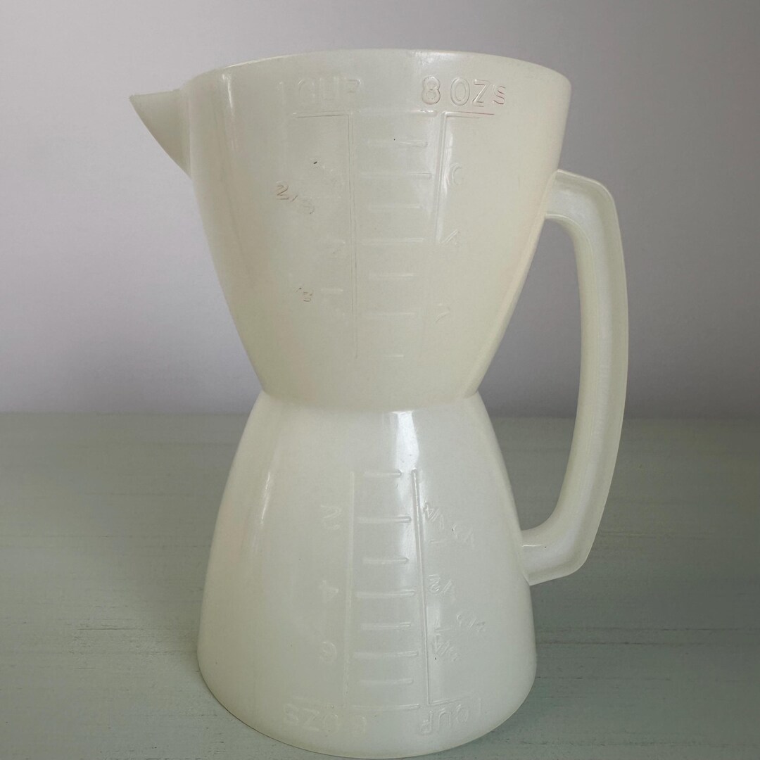 Vintage Tupperware Measuring Cup Two-sided Double Wet Dry 8 Oz / 1 Cup ...