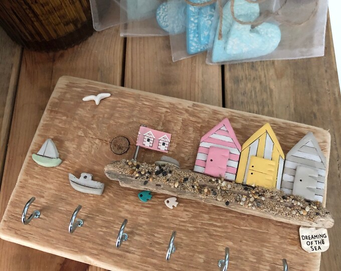 Handmade Clay and Driftwood Key Holders Made to Order | Etsy