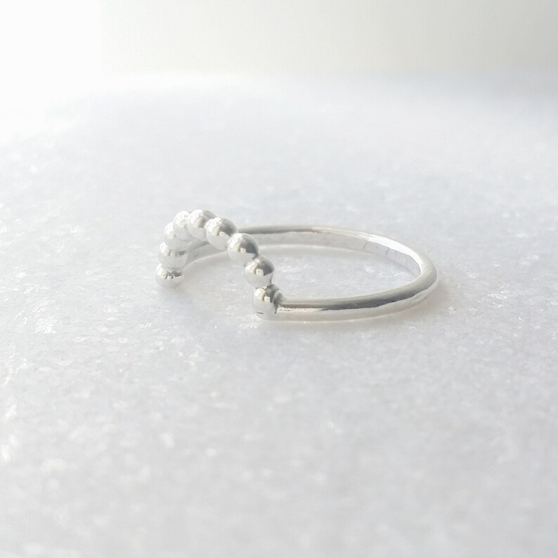 Sterling Silver Arc Ring Stackable Rings Statement Ring - Etsy Australia