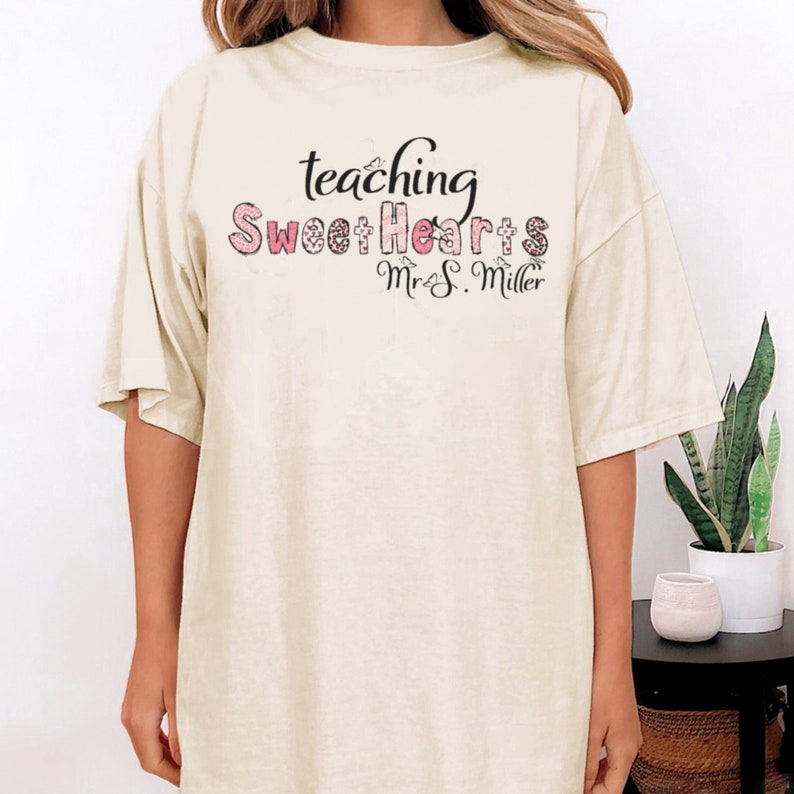 Personalized Teacher Valentines Day Sweatshirt Teaching Sweethearts ...