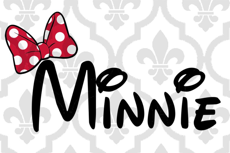 Minnie and Minnie Me Cutting or Printing Digital File SVG | Etsy