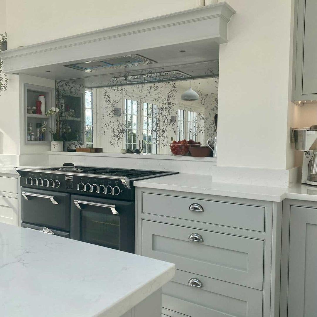 Antique Mirror Toughened Glass Splashback - Etsy UK