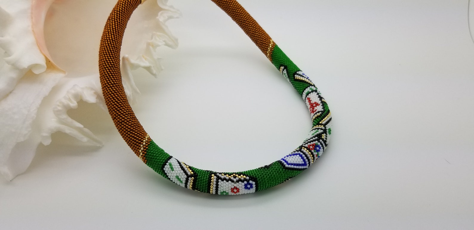 Bead Crochet PATTERN mahjong Time Necklace - Etsy