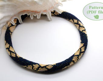 Bead Crochet PATTERN mellow Sunshine Necklace Making Bracelet Pattern ...