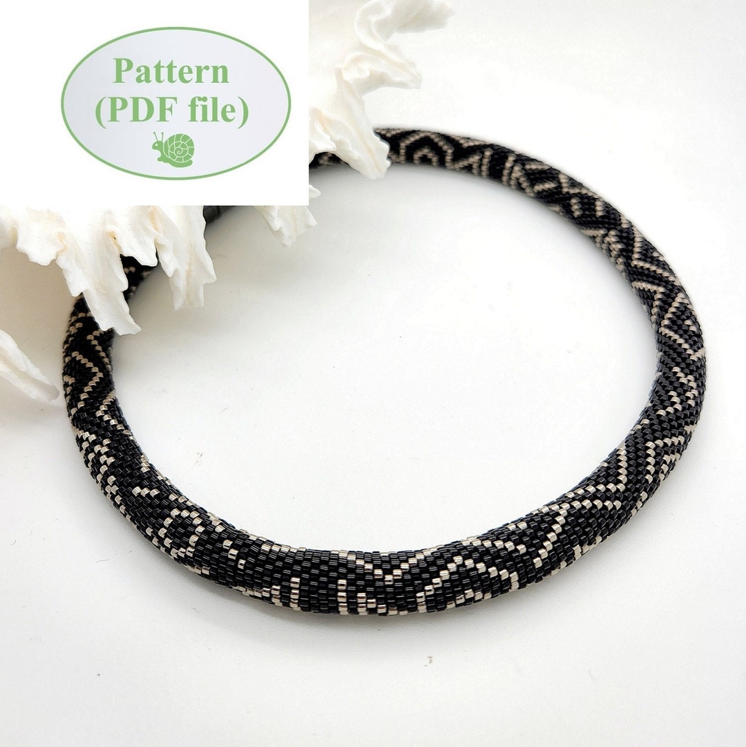 Bead Crochet PATTERN - "whisper" - Necklace Making - Bracelet Pattern ...