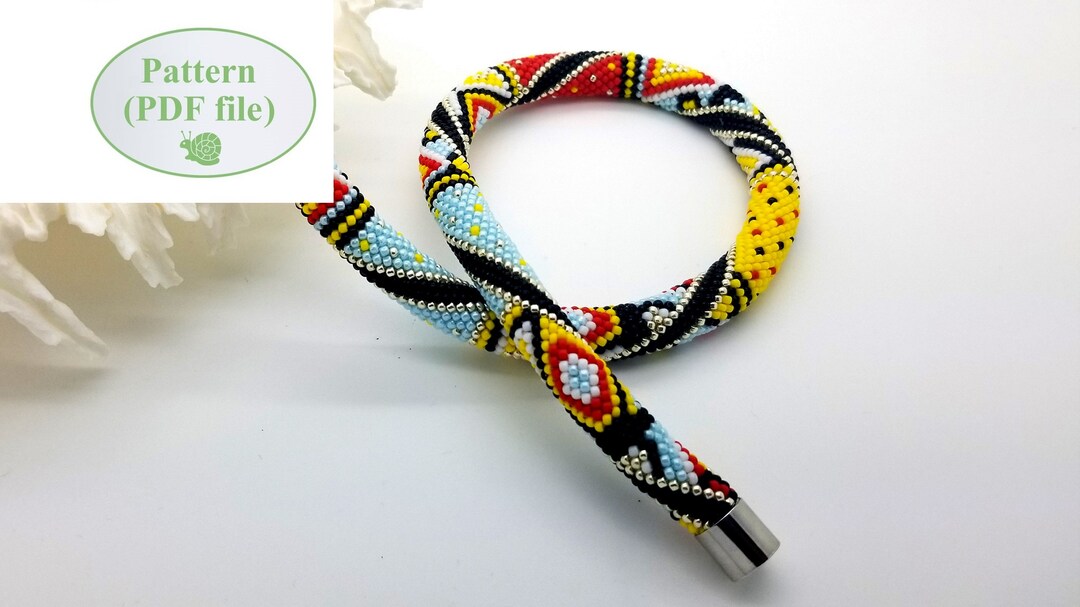 NEW - Bead Crochet PATTERN - "in Stitches" - Necklace Making - Bracelet ...