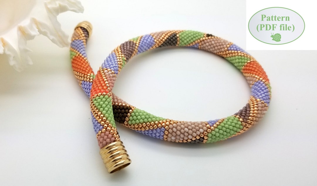 Bead Crochet PATTERN - "give Me Sunshine" - Necklace Making - Bracelet ...