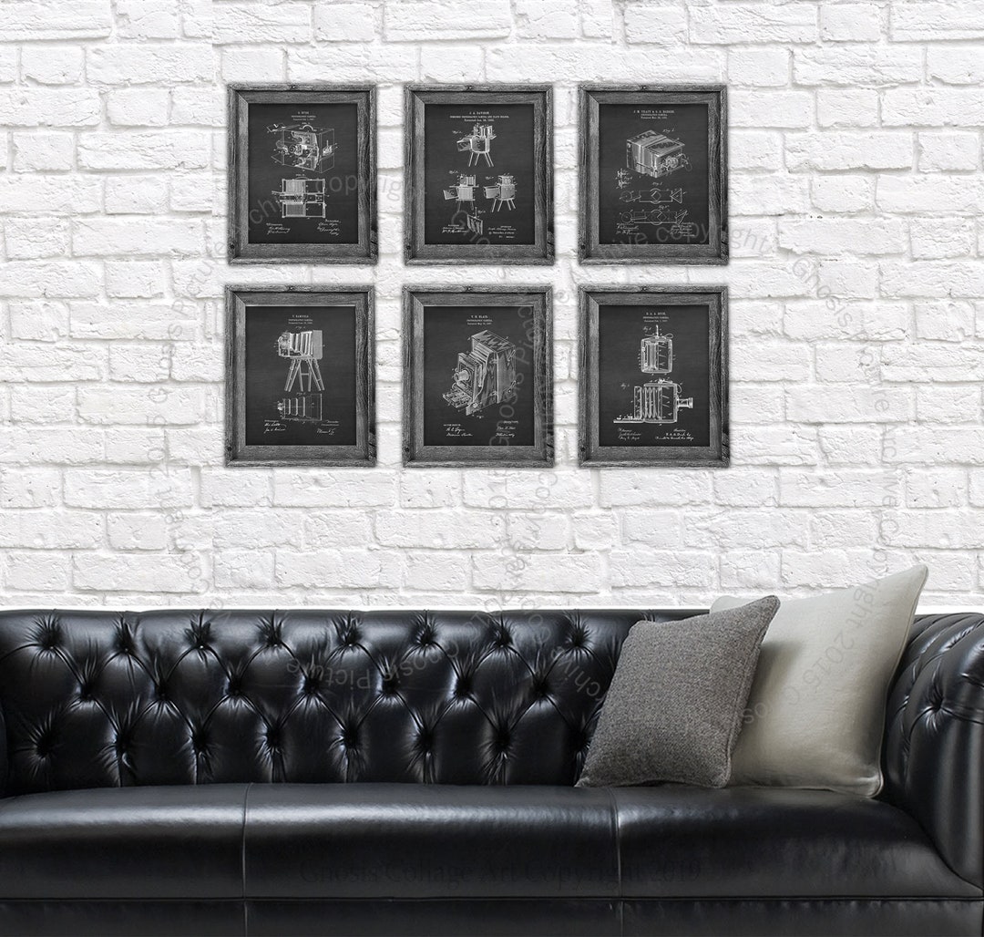 Camera Patent Art Prints, Set of 6, Antique Photography Invention ...