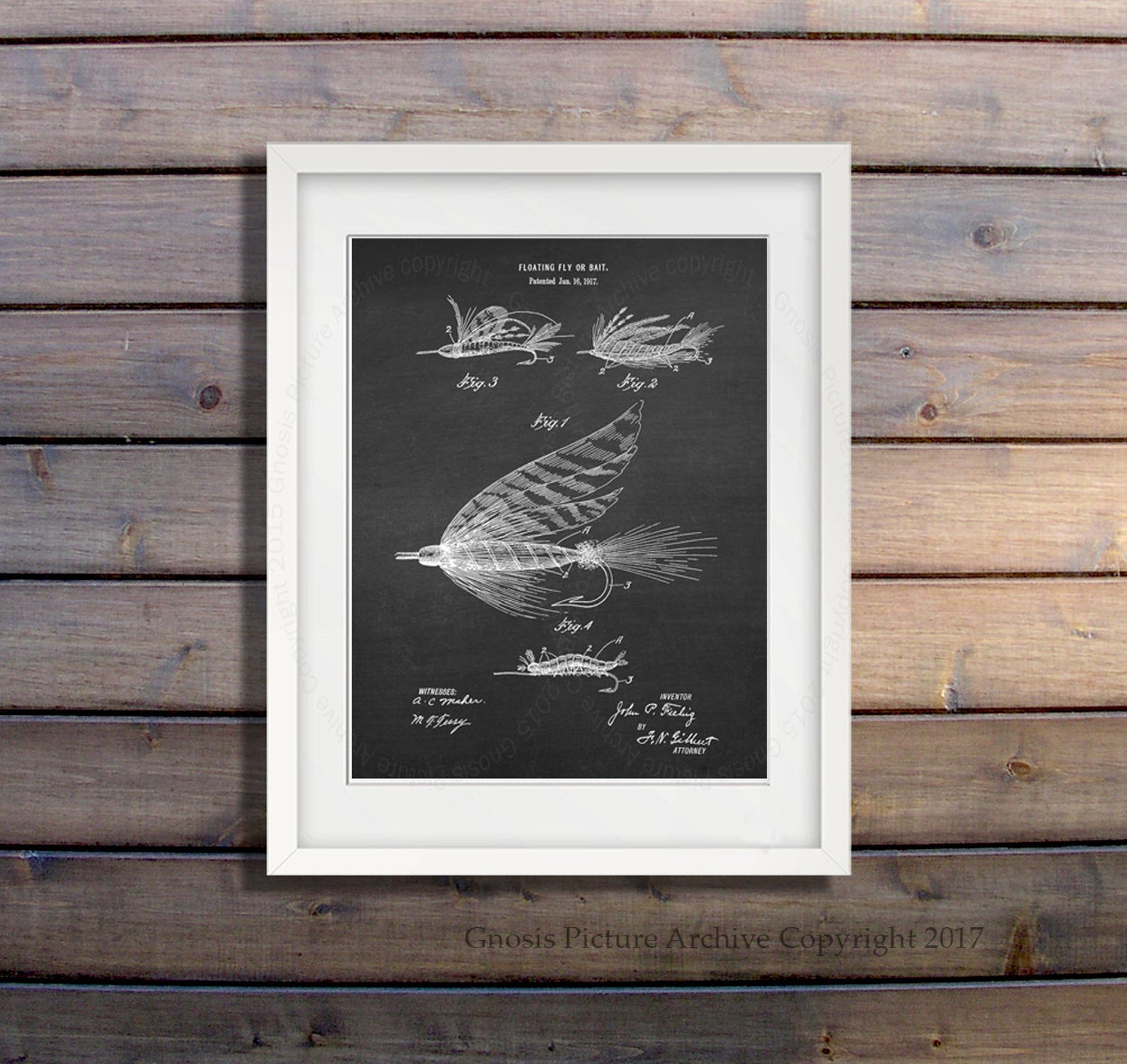 Fly Fishing Decor Art Prints a Set of 4 Fly Fishing Gear | Etsy