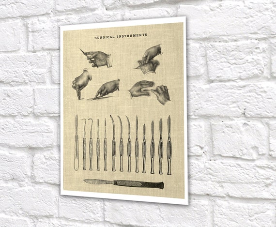 Surgical Wall Decor Set of 3 Unframed Art Prints Surgical | Etsy