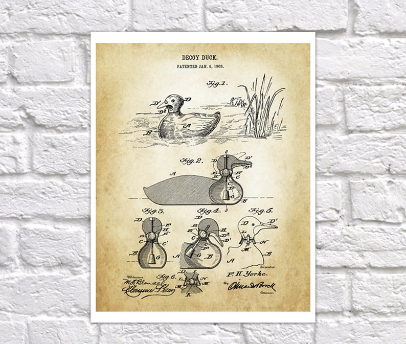 Duck Hunting Decoys Art set of 4 Unframed Prints Duck Hunting | Etsy