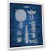 Ping Ping Table Tennis Game Room Wall Decor Set of 6 Blueprints Art ...