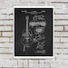 Vintage Gibson Les Paul Guitar Poster Set of 4 BW Art Gibson Guitar ...