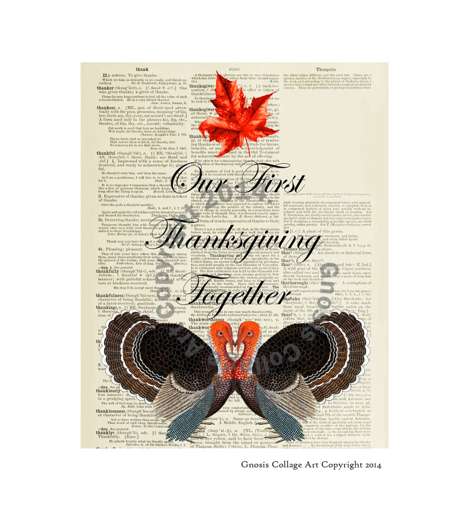 Thanksgiving Day Decor Our First Thanksgiving Together Print - Etsy