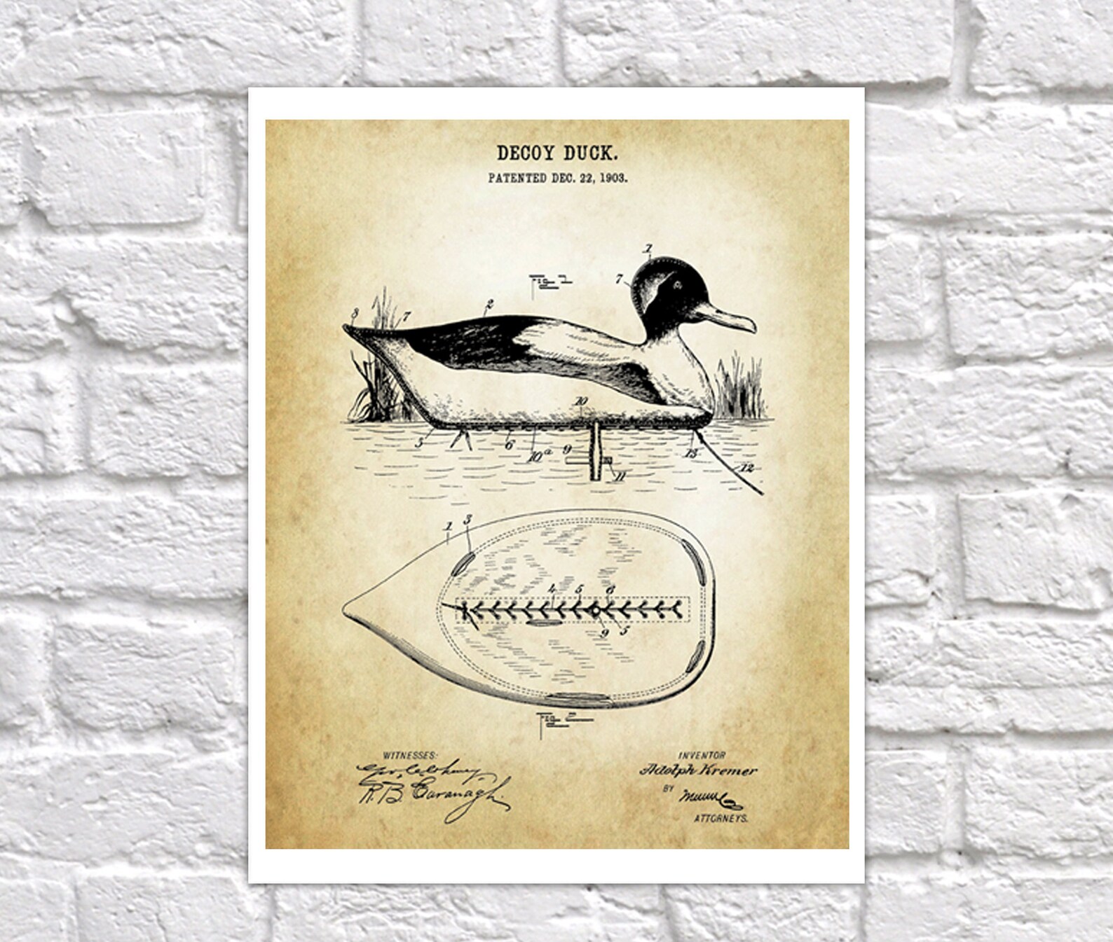 Duck Hunting Decoys Art Set of 4 Unframed Prints Duck Hunting | Etsy