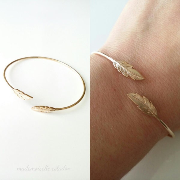 Feather Bangle - Etsy