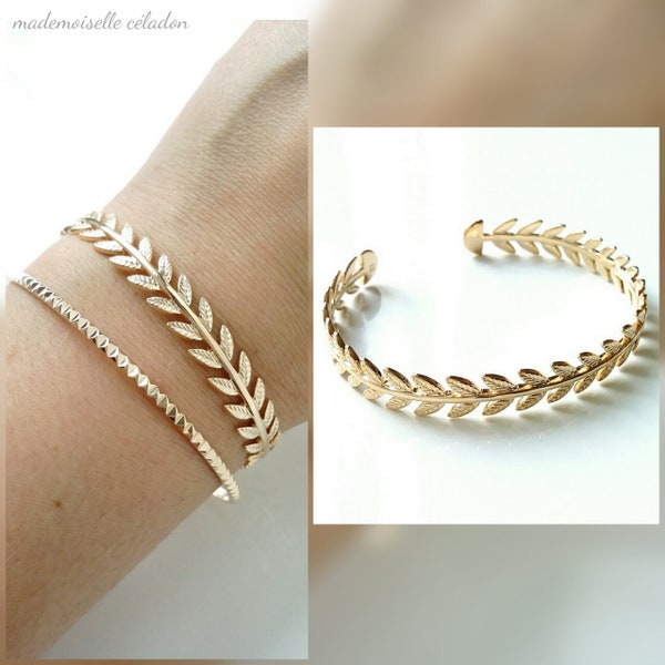 Laurel Leaf Bracelet - Etsy