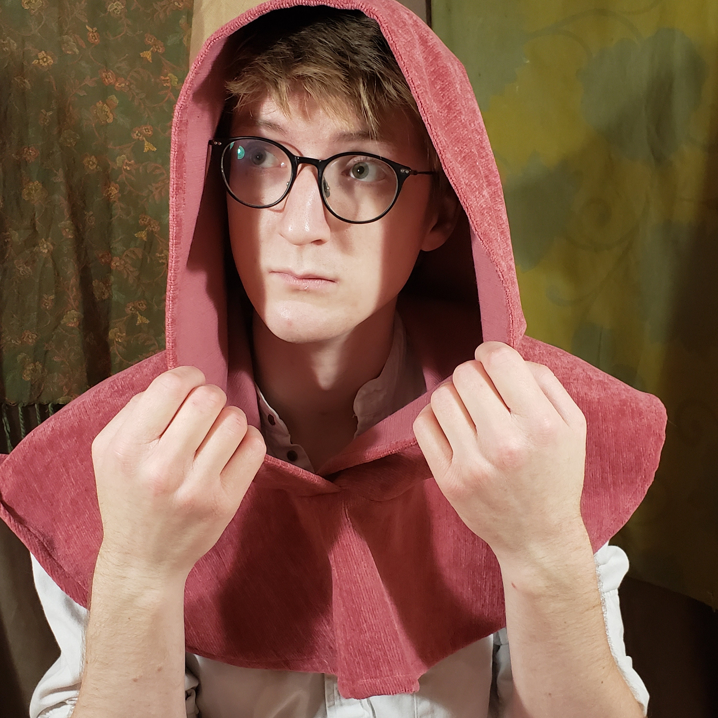 Hooded Cowl Rogue Cosplay RPG Accessories Pink Perfect - Etsy