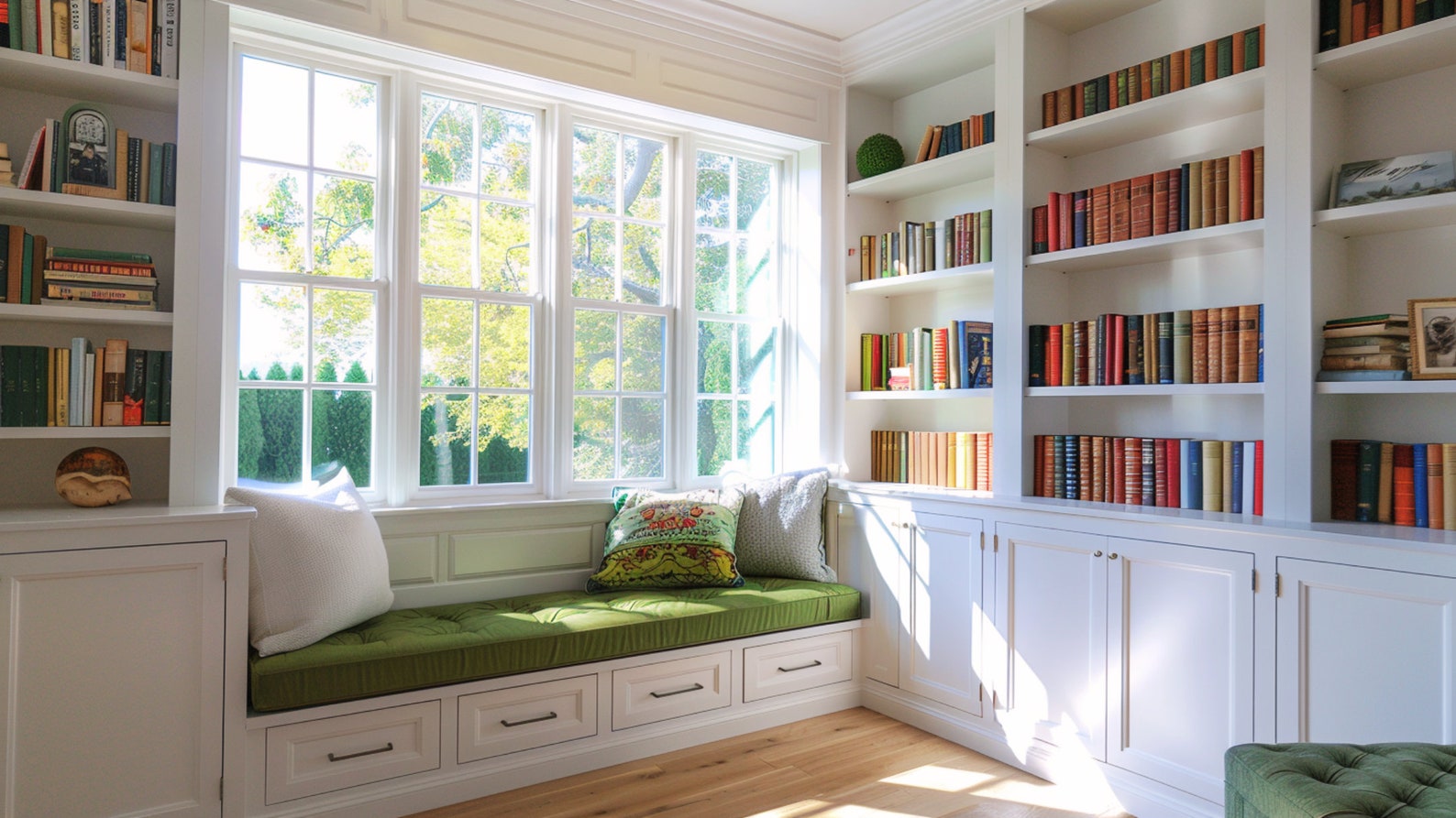 Home Library With Book Shelves, Zoom Backgrounds, Virtual Background ...