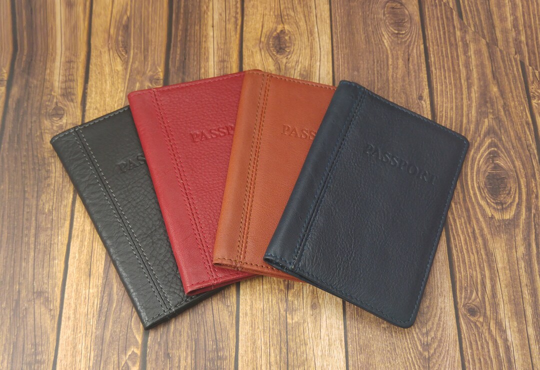 Personalized Leather Passport Cover, Custom Leather Travel Gift ...