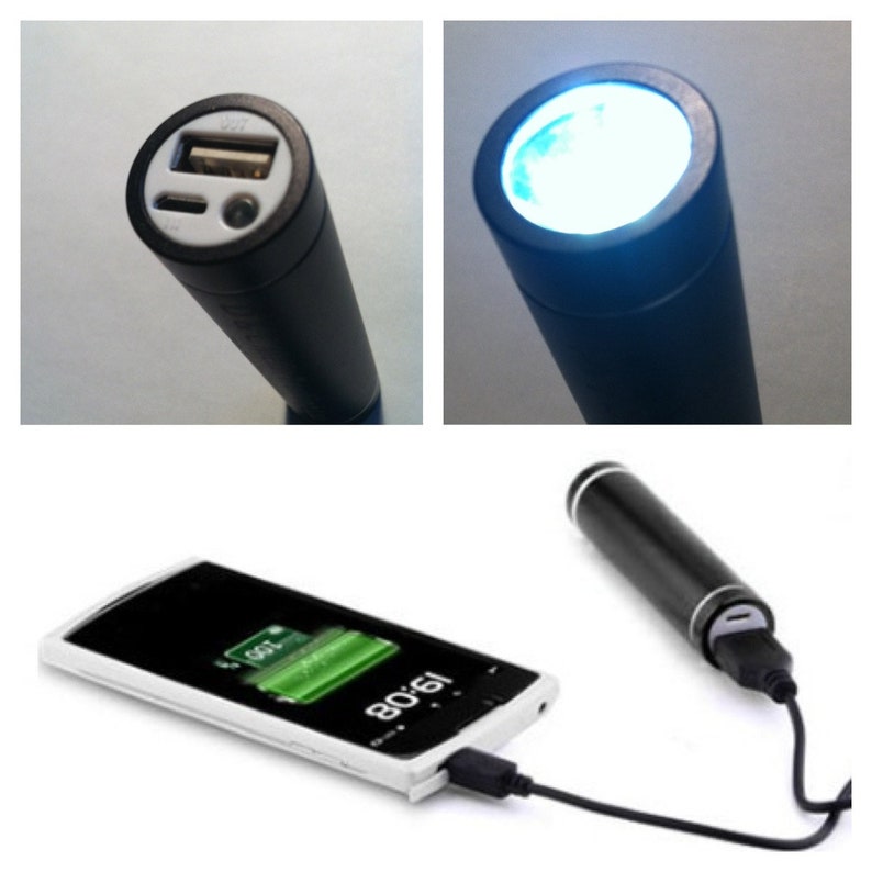 Personalized Power Bank Flashlight Engraved Flashlight - Etsy