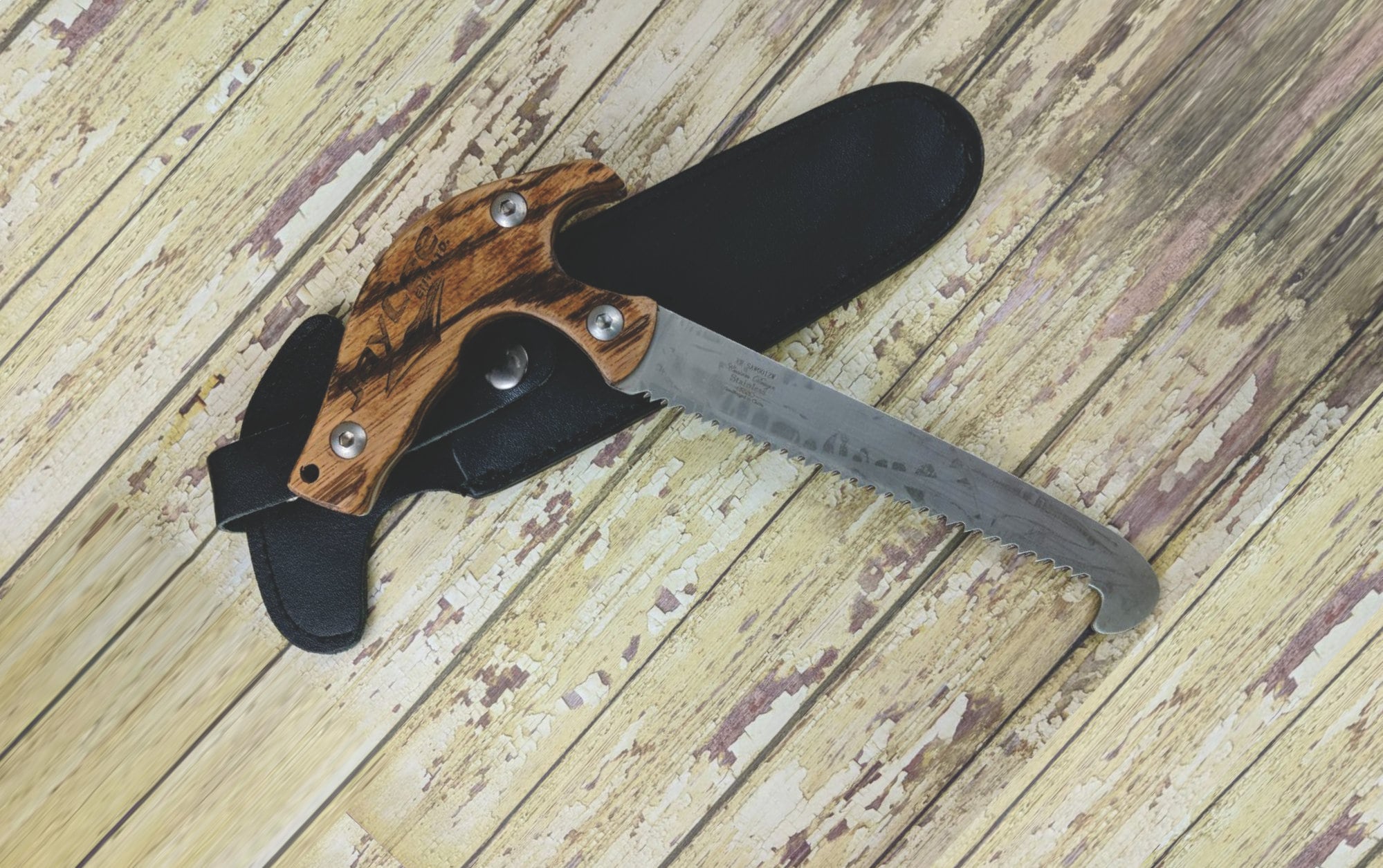 Engraved Hand Saw With Zebra Wood Handle & Stainless Steel | Etsy