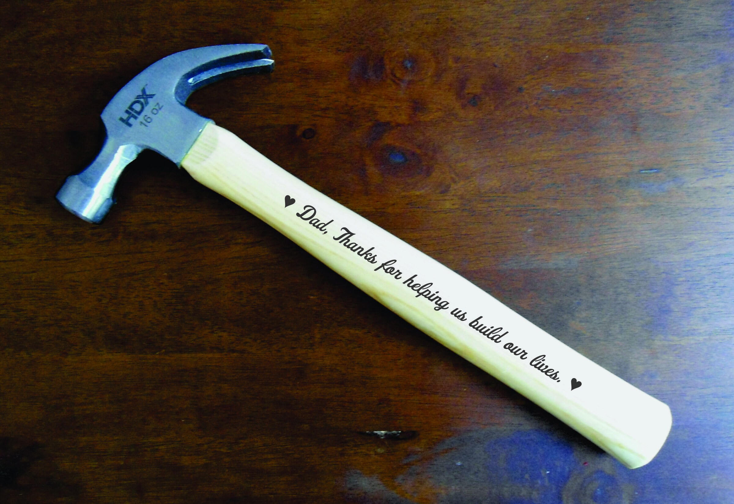 Personalized Hammer With Wood Handle Laser Engraved Gift for | Etsy