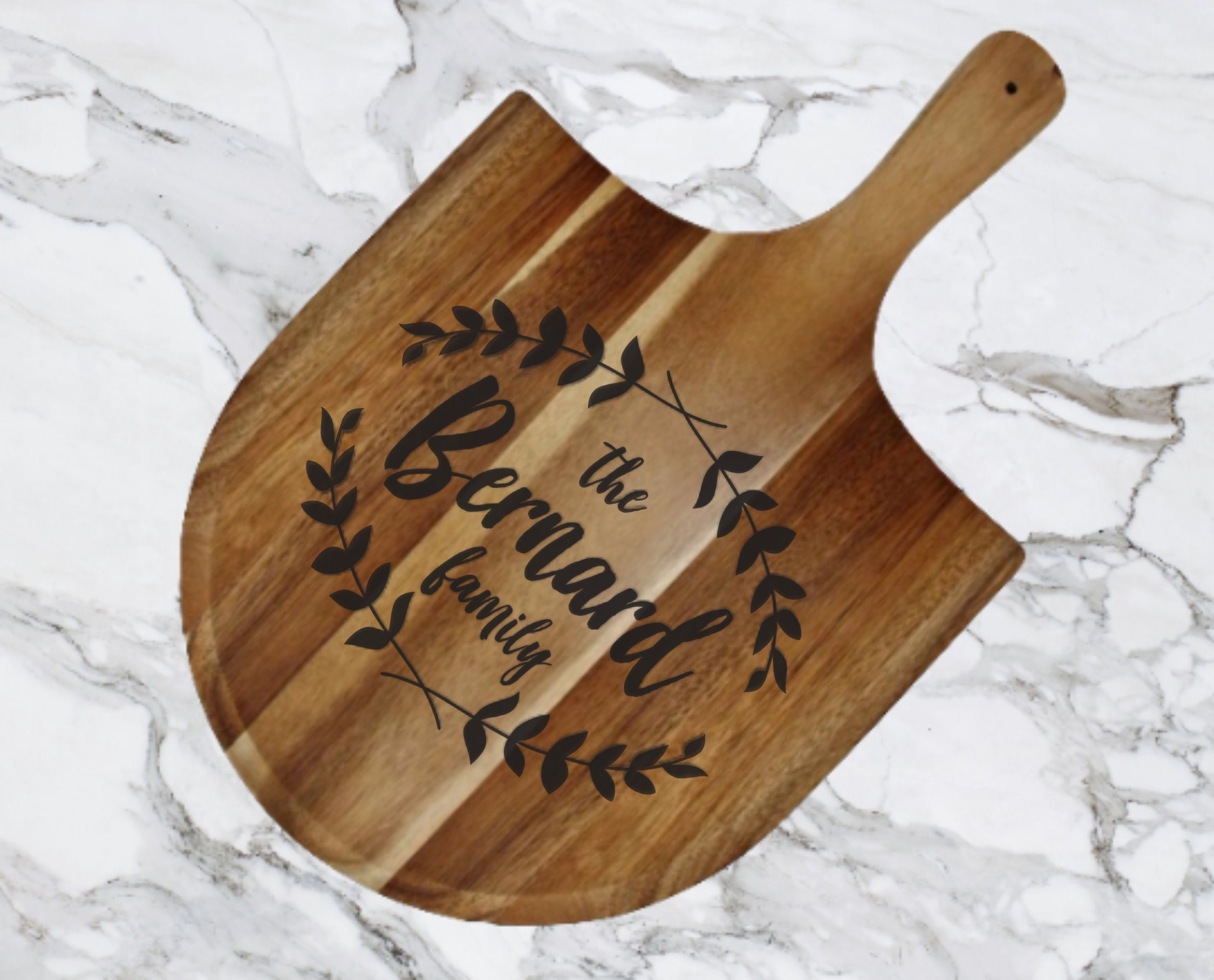 Personalized Pizza Paddle Engraved Acacia Wood Pizza Peeler - Etsy