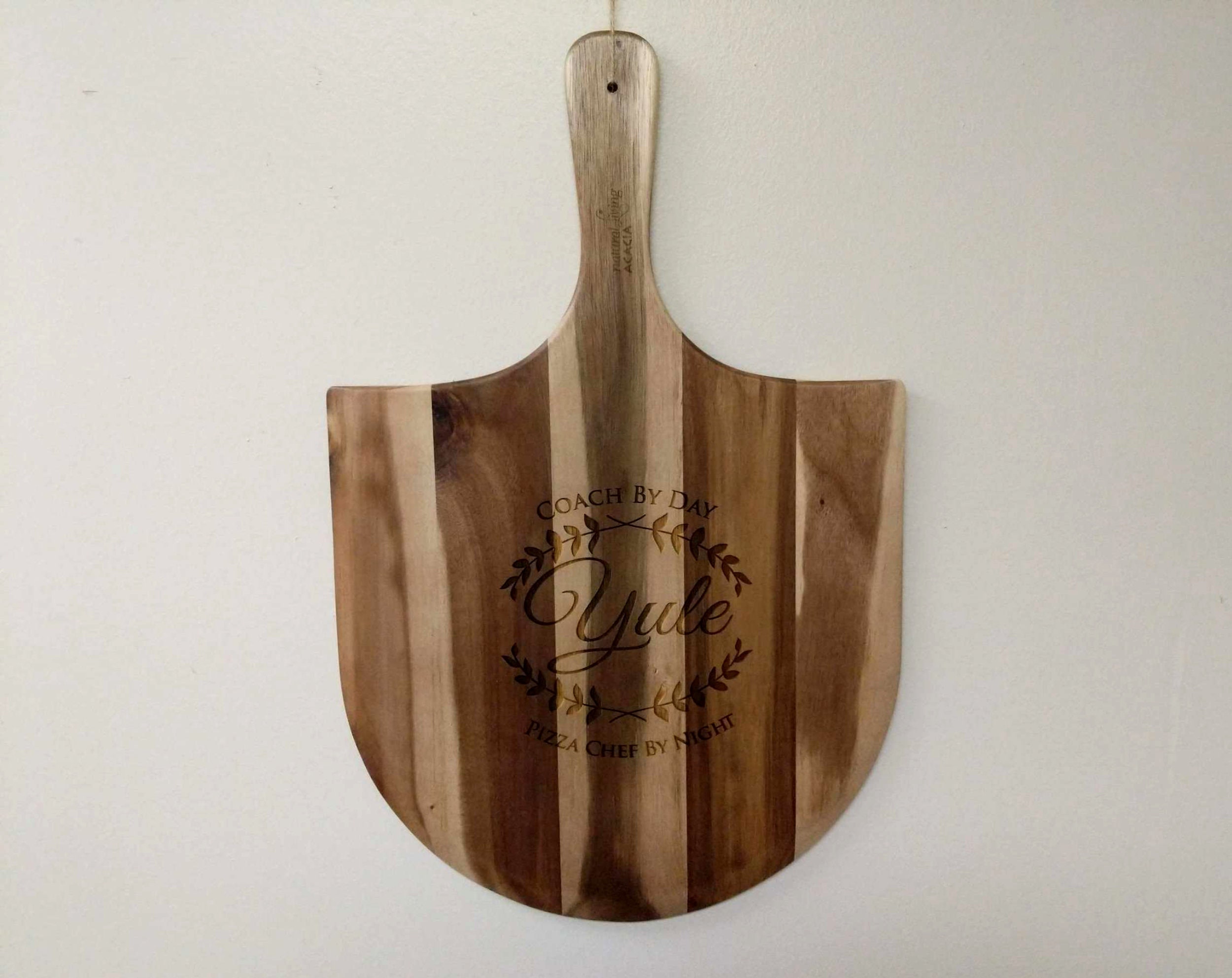 Personalized Pizza Paddle Engraved Acacia Wood Pizza Peeler - Etsy