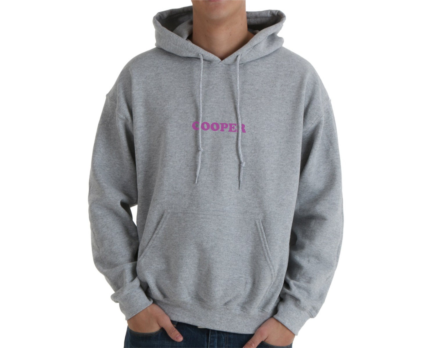Embroidered Hooded Pullover, Custom Cotton Sweater Hoodie, Personalized ...
