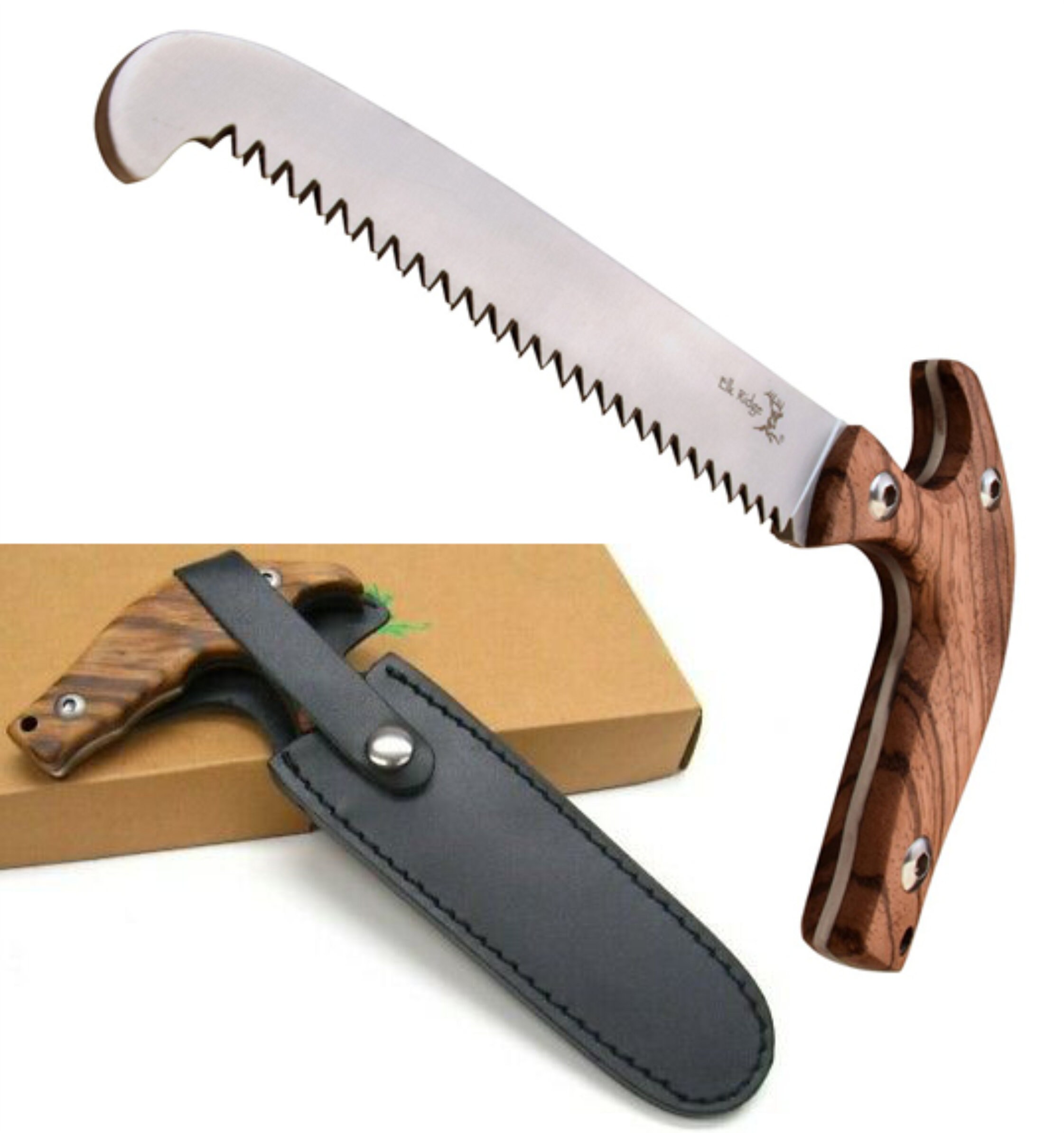 Engraved Hand Saw With Zebra Wood Handle & Stainless Steel | Etsy