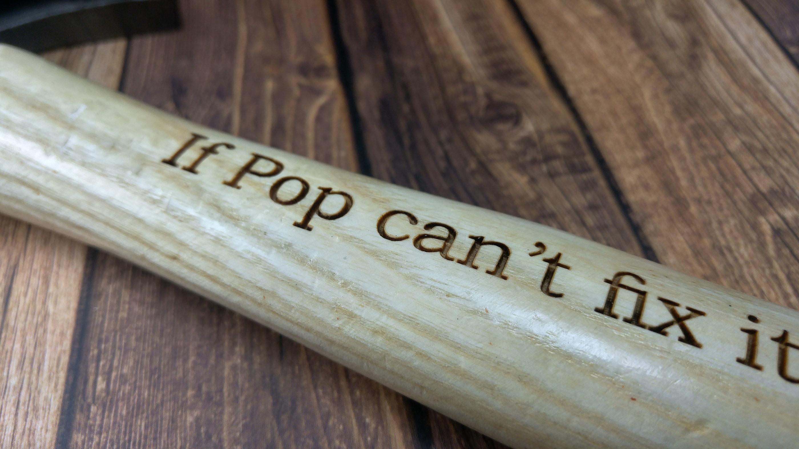 Personalized Hammer With Wood Handle, Laser Engraved Gift for Dad ...