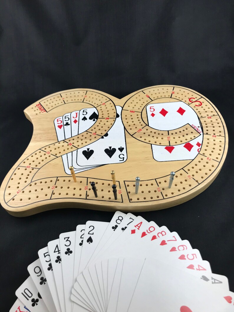 Personalized Cribbage Board Game Laser Engraved Wood Custom | Etsy