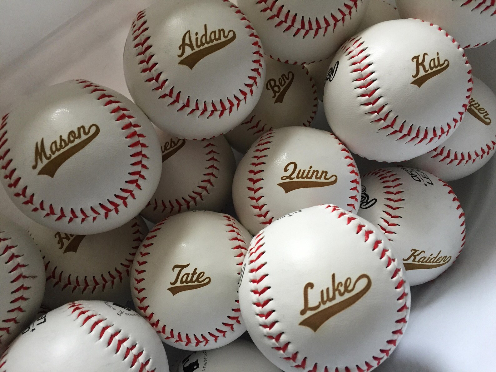 Personalized Baseball Engraved Baseball Birth Announcement or - Etsy