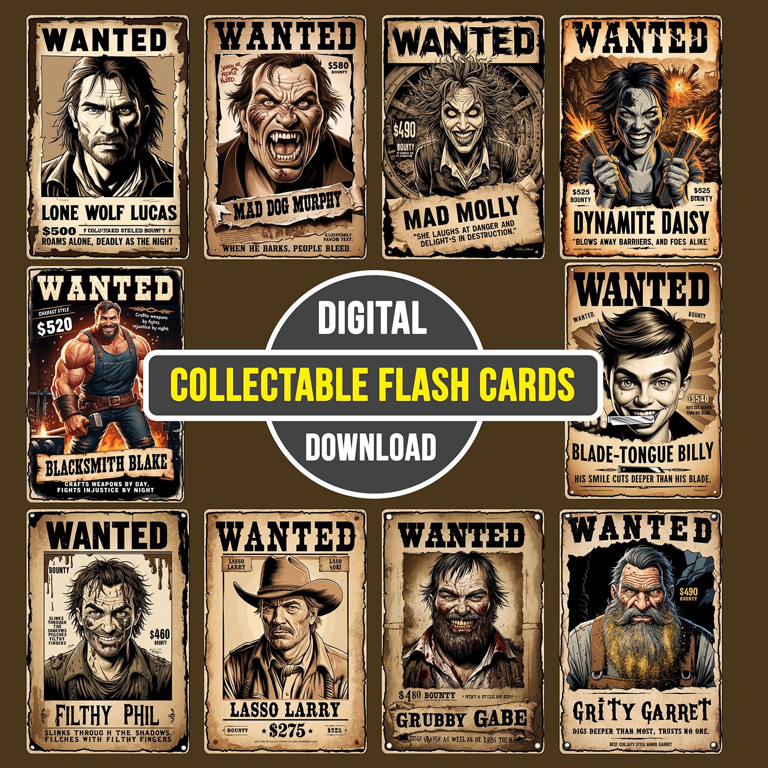 Digital Download: Bounty Trials Flash Cards Collectables Vintage Wanted ...