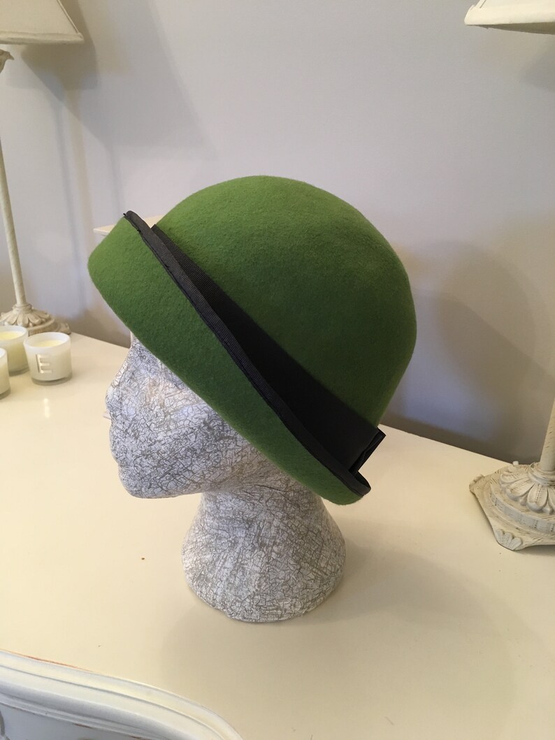 Kiwi Ladies Wool Felt Upturned Cloche Hat - Etsy