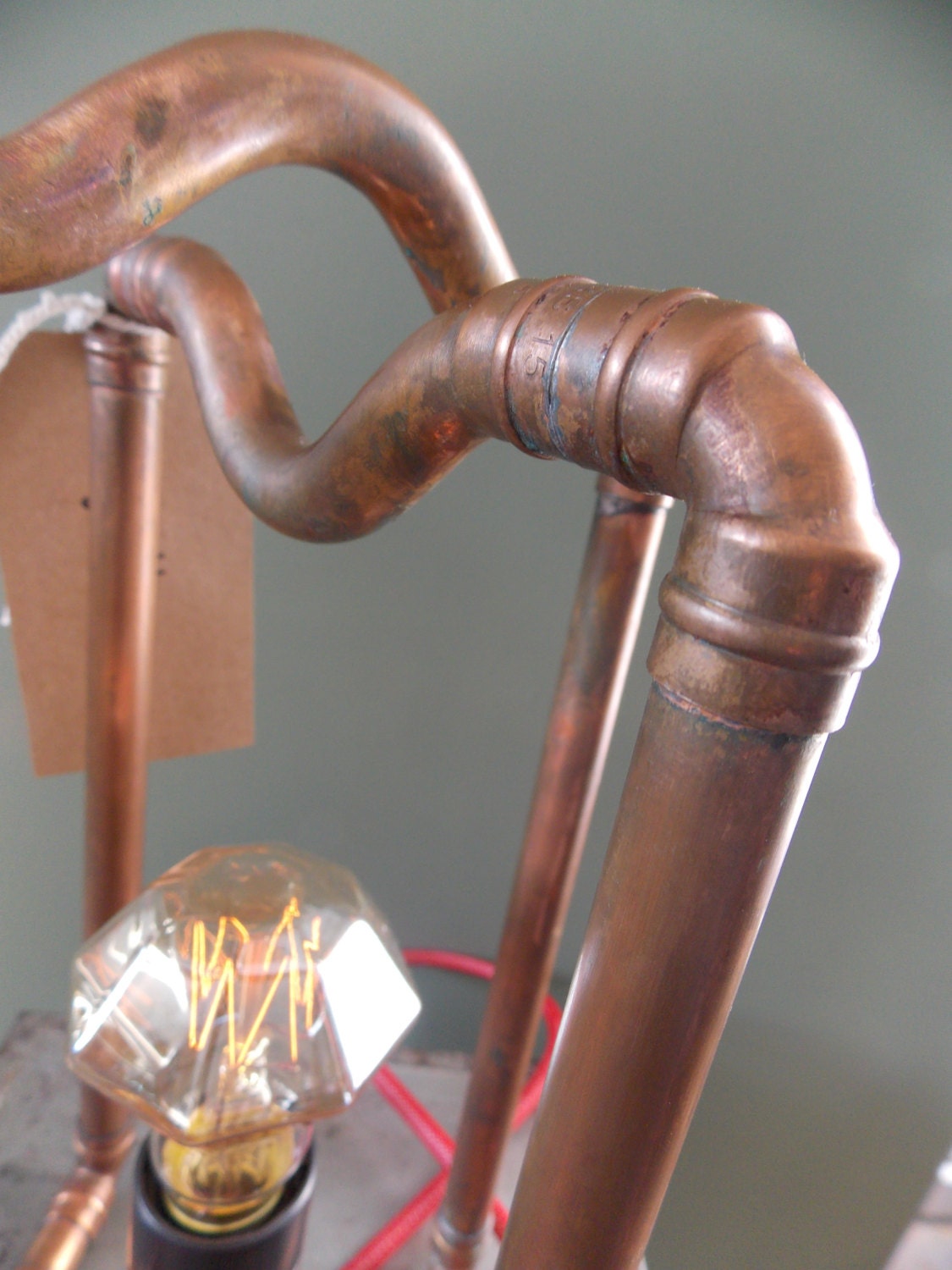 Magnus Copper Industrial Table Desk Lamp Light in Its Raw Copper Form ...