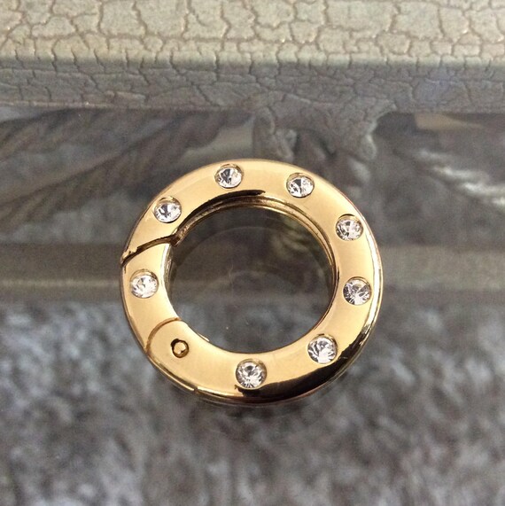 Round Hinged Clasp Perfect for Wedding Jewelry in Gold or | Etsy