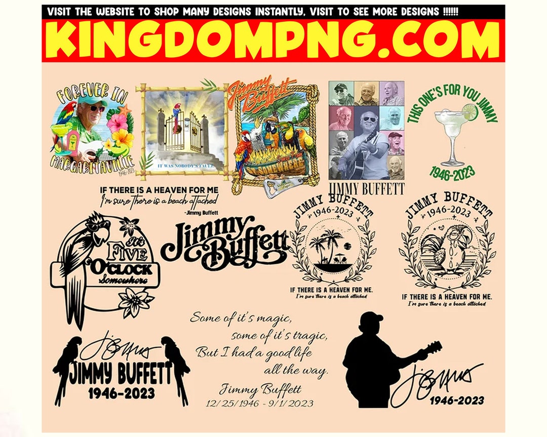 Jimmy Buffet Rest in Paradise Jimmy PNG Margaritaville Jimmy - Etsy